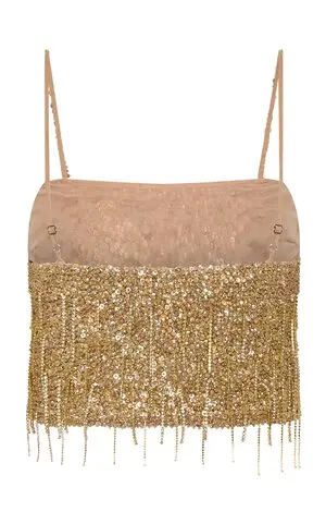 Rachel Gilbert Frank Embellished Fringe Top