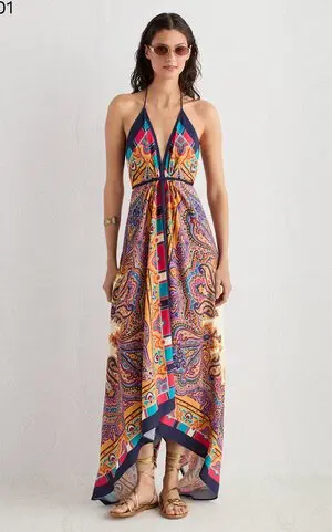 Etro Printed Paisley Maxi Dress - Multi