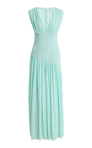 Significant Other Nirvana Pleated Midi Dress - Blue