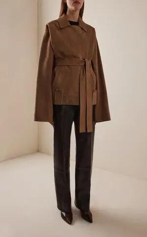 Khaite Alder Belted Suede Jacket