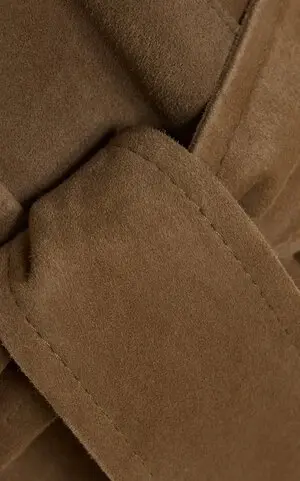 Khaite Alder Belted Suede Jacket