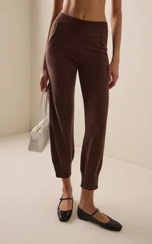 AMIYA Heritage Travel Cashmere Wide-leg Pants