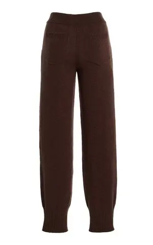 AMIYA Heritage Travel Cashmere Wide-leg Pants