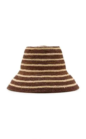 Janessa Leoné Felix Raffia Straw Hat - Brown