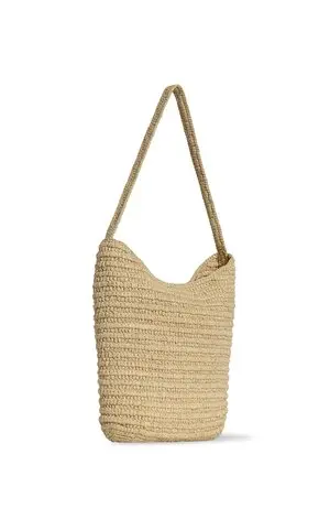 THE ROW Alma Raffia Shoulder Bag - Neutral