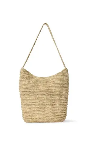 THE ROW The Row Alma Raffia Shoulder Bag Neutral