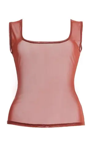 Bond Eye Tessa Mesh Top - Brown
