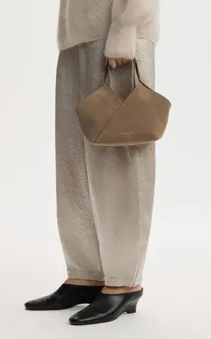 BY MALENE BIRGER Lullie Suede Top Handle Bag