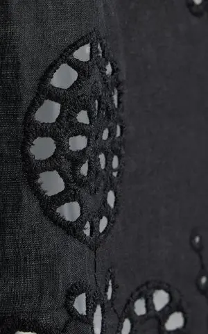 Matteau Broderie Anglaise Cotton Tie Mini Dress