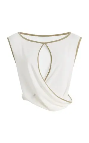 Significant Other Jolie Tank Top With Keyhole Cutout - Ivory