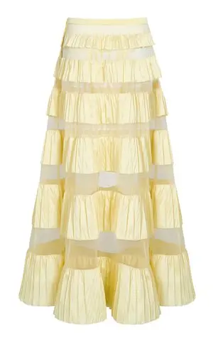 Aflalo Xorina Tiered Mesh Skirt
