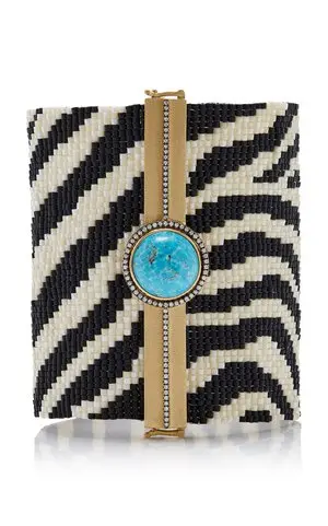 SILVIA FURMANOVICH Zebra Woven Bead Bracelet - Multi