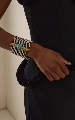 SILVIA FURMANOVICH Zebra Woven Bead Bracelet