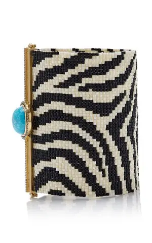 SILVIA FURMANOVICH Zebra Woven Bead Bracelet