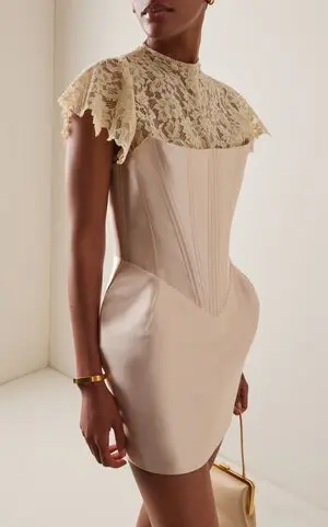 DE LA VALI Exclusive Catalina Satin Mini Dress