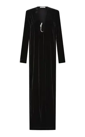 Rachel Gilbert Lyon Velvet Gown - Black