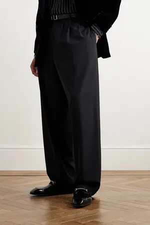 TOM FORD Bailey Chain-embellished Patent Leather Penny Loafers