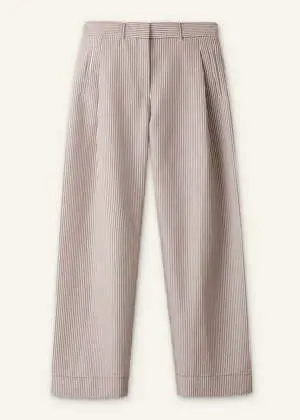 ME+EM Seersucker Striped Trousers