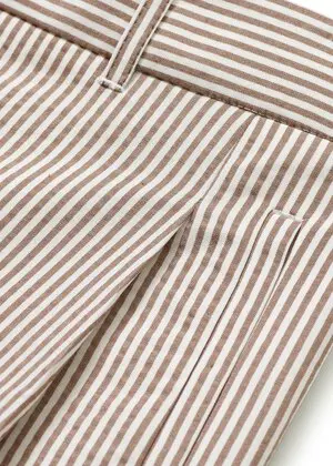 ME+EM Seersucker Striped Trousers