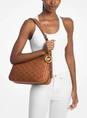 Michael Kors Nolita Medium Pebbled Leather Shoulder Bag