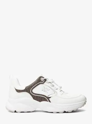 Michael Kors Jett Mixed-media Trainer