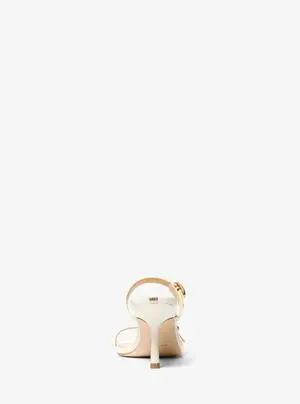 Michael Kors Kya Leather Sandal - Natural