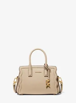 Michael Kors Laila Extra-small Pebbled Leather Convertible Crossbody Bag - Natural