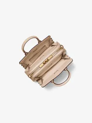 Michael Kors Laila Extra-small Pebbled Leather Convertible Crossbody Bag - Natural