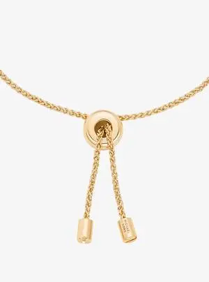 Michael Kors Pavé Logo Pendant Slider Bracelet