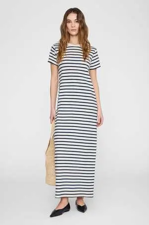 ANINE BING Striped Maxi Dress