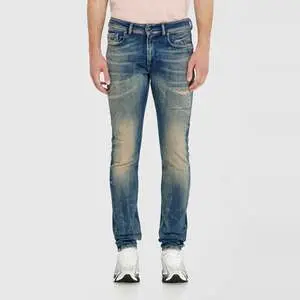 DIESEL® Sleenker Low Waist Zip Fly Skinny Jeans - Blue