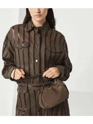 Brunello Cucinelli Mellow Mini Bucket Bag - Multicolor