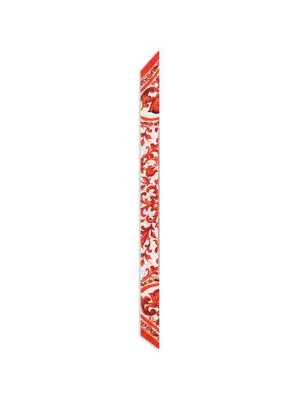 Dolce & Gabbana Maiolica Print Silk Foulard - Multicolor