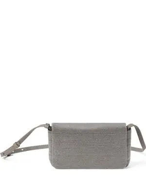 Brunello Cucinelli Brunello Cucinelli Monili Embellished Leather Crossbody Bag Multicolor