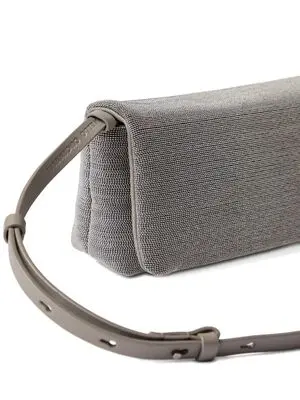 Brunello Cucinelli Monili Embellished Leather Crossbody Bag - Multicolor