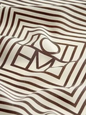 TOTEME Monogram Silk Foulard - Multicolor