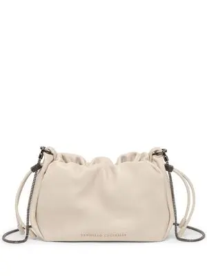 Brunello Cucinelli Brunello Cucinelli Mellow Mini Leather Bucket Bag Multicolor
