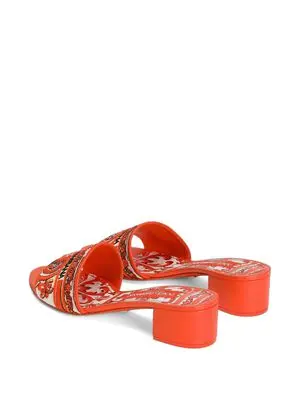 Dolce & Gabbana Majolica Print Mules