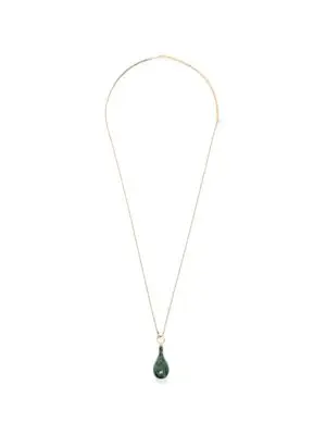 TOTEME Jade Drop Pendant Necklace - Multicolor