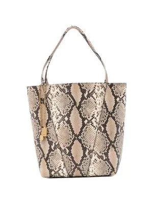 Chloé Snakeskin Effect Leather Tote Bag - Multicolor