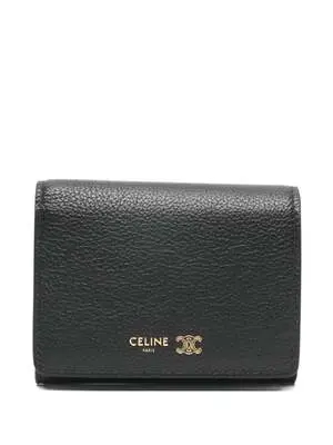 Celine Triomphe Stamp Leather Wallet - Multicolor