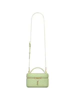 Saint Laurent Gaby Quilted Leather Vanity Case - Multicolor