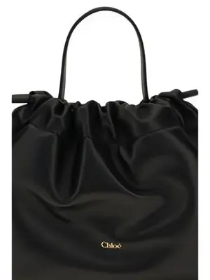 Chloé Leather Drawstring Tote - Multicolor
