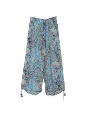 Etro Printed Paisley Wide-leg Trousers - Multicolor