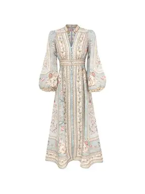 Zimmermann Roselight Printed Midi Dress - Multicolor