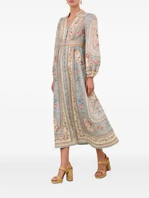 Zimmermann Roselight Printed Midi Dress