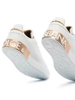 Dolce & Gabbana Portofino Leather Sneakers - Multicolor