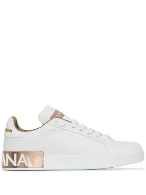 Dolce & Gabbana Portofino Leather Sneakers - Multicolor