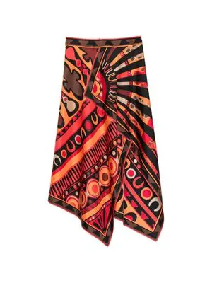 Emilio Pucci Printed Silk Skirt - Multicolor