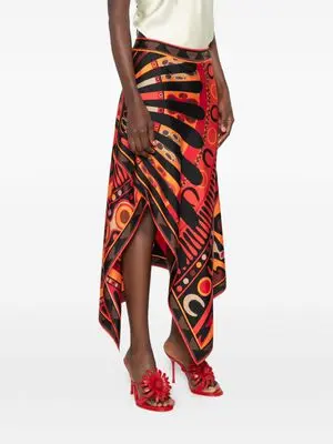 Emilio Pucci Printed Silk Skirt